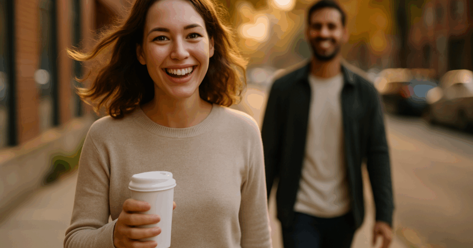 Psychology says people who make eye contact and smile while passing strangers usually display ...